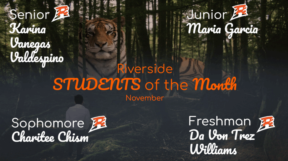 Students of the Month – November | Riverside University High School